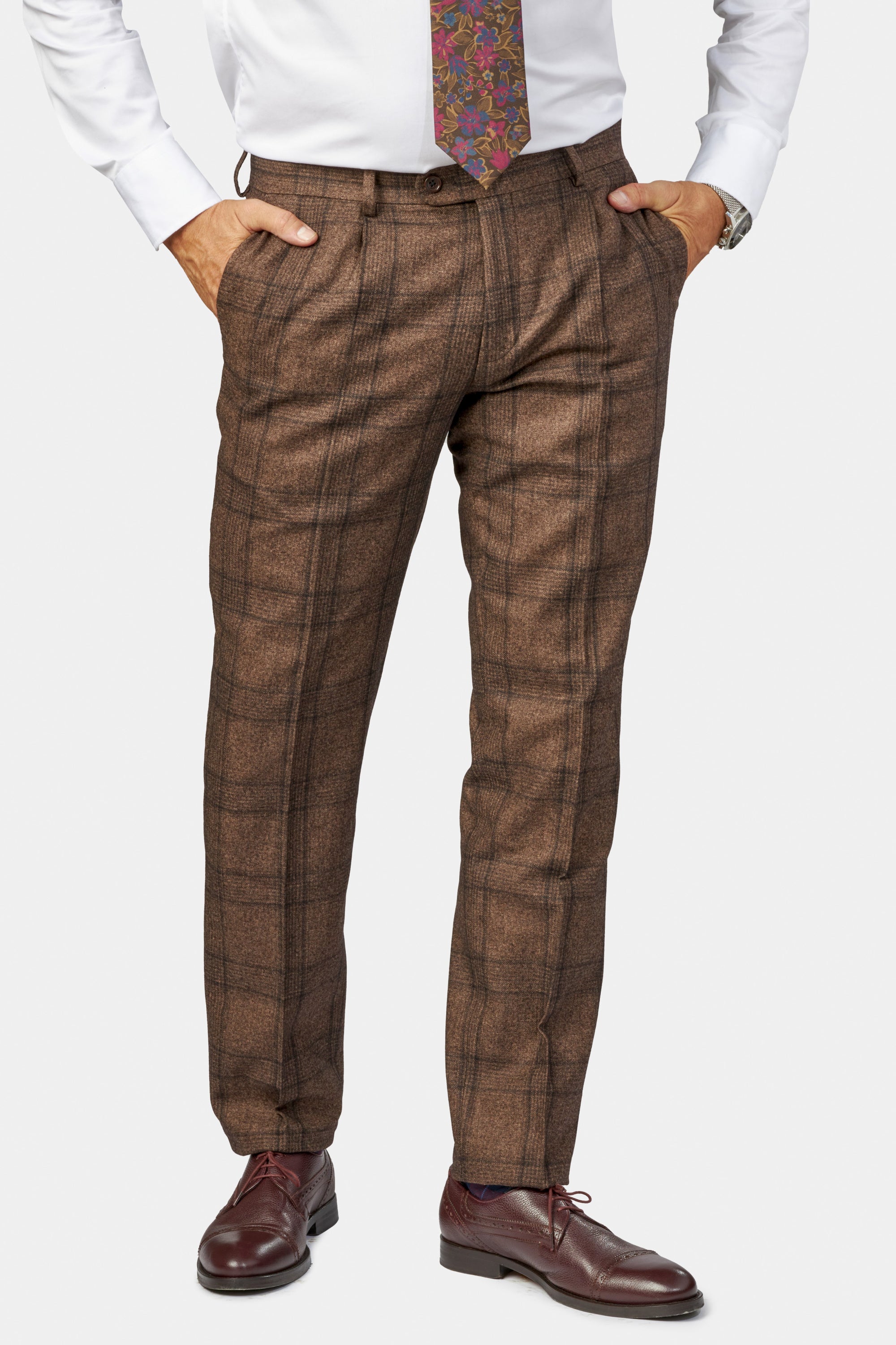 Bordeaux flannel bukser | Deerest Copenhagen