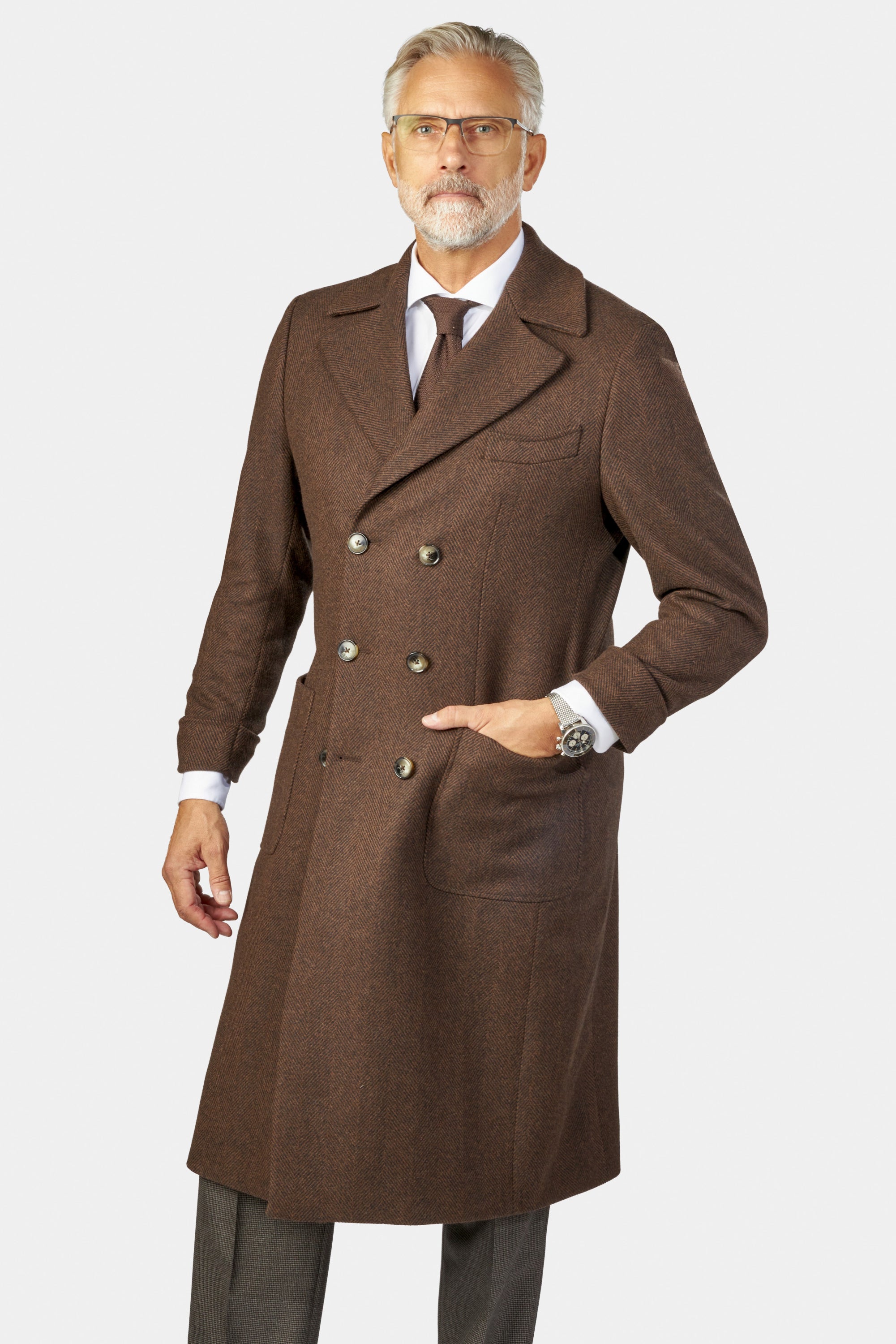 Brun sildebens frakke | Deerest Copenhagen