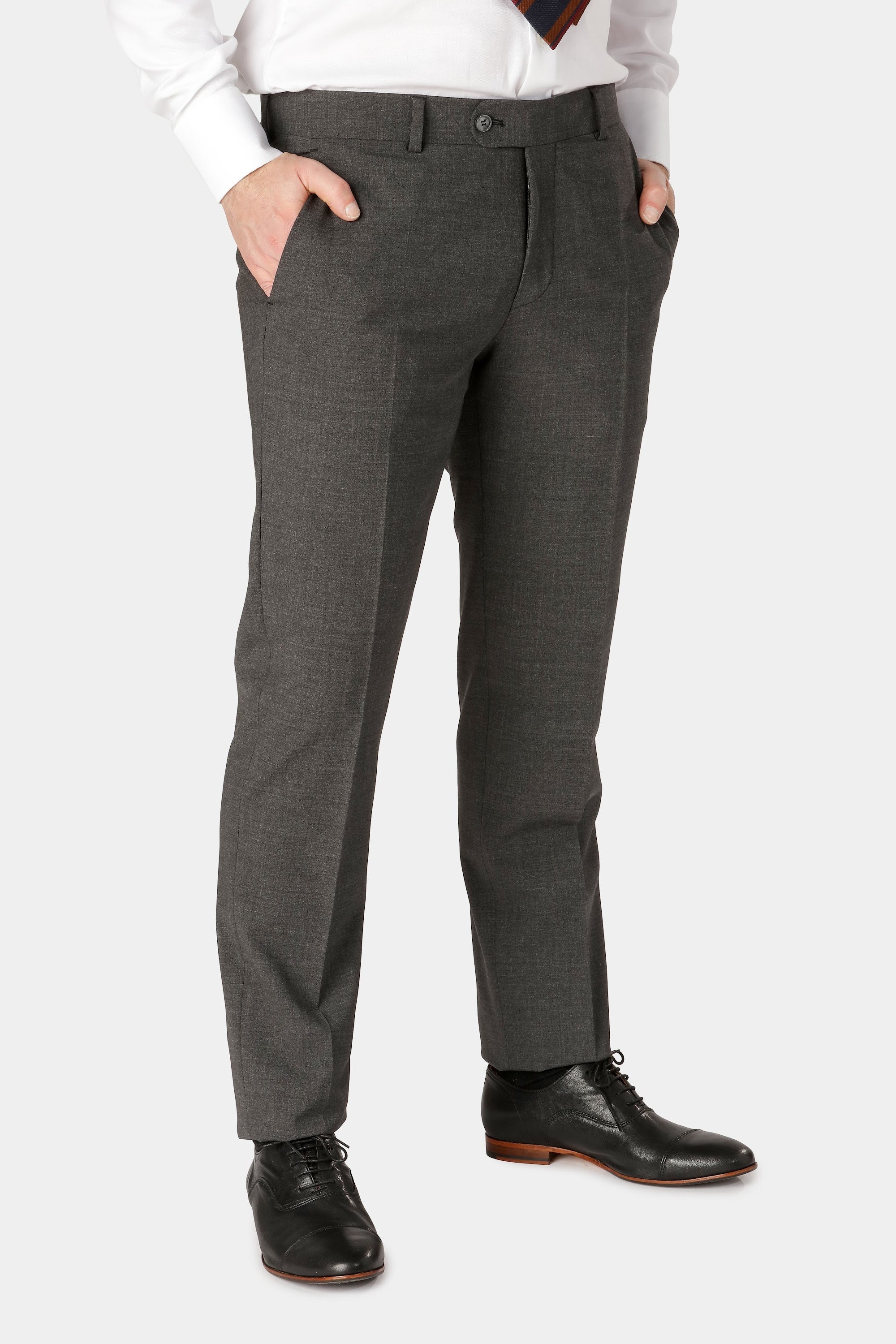 Grå Italiensk super stretch bukser | Deerest Copenhagen